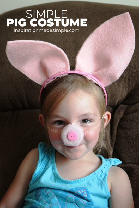Simple & Affordable DIY Pig Costume - Inspiration Made Simple.com