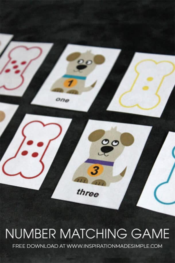 Preschool Number Matching Game 1–10 - Inspiration Made Simple
