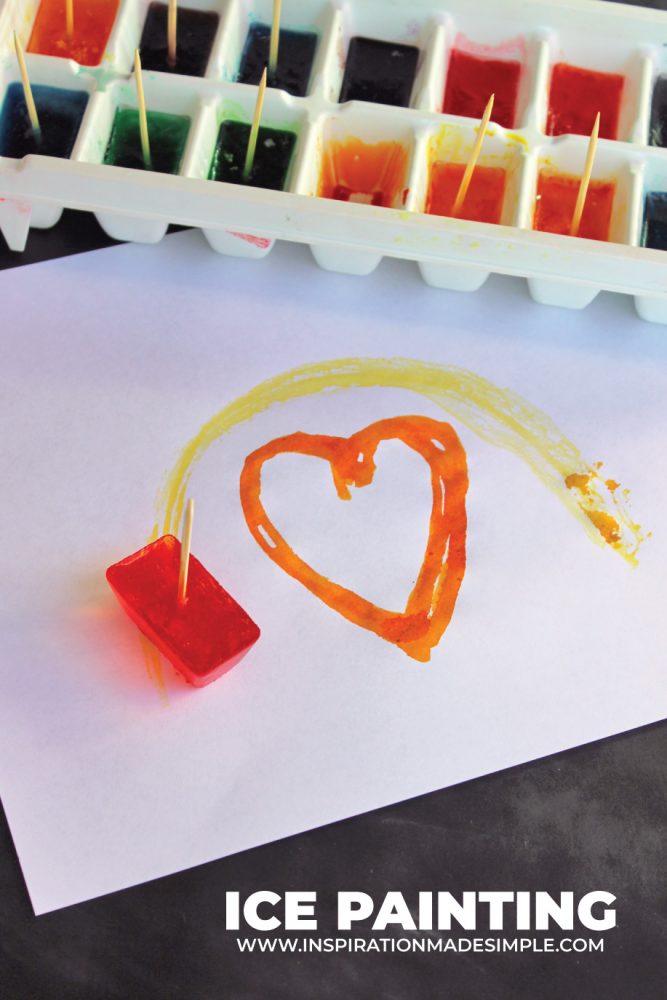 Ice Painting with Ice Cubes - Inspiration Made Simple