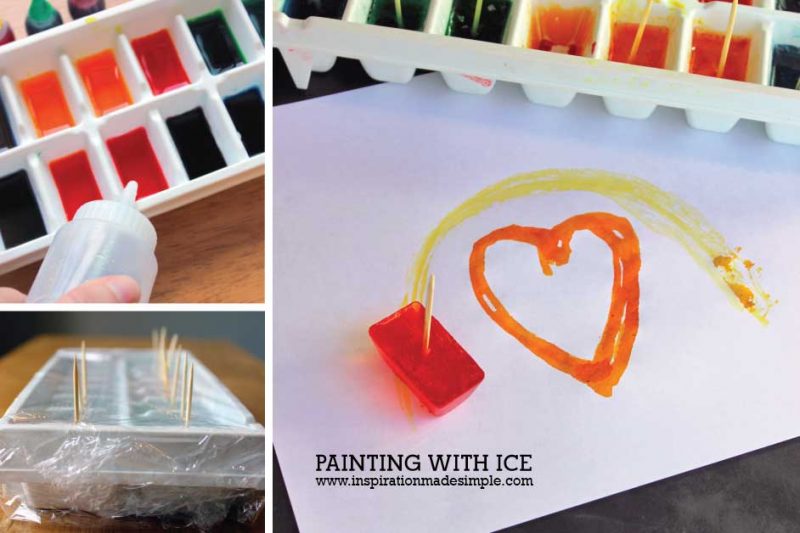 Ice Painting with Ice Cubes - Inspiration Made Simple