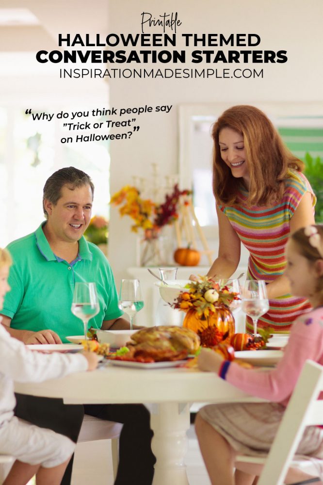 Halloween Themed Conversation Starters - Inspiration Made Simple