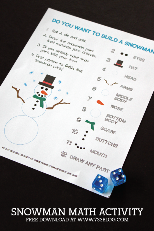 Snowman Math Activity - Inspiration Made Simple