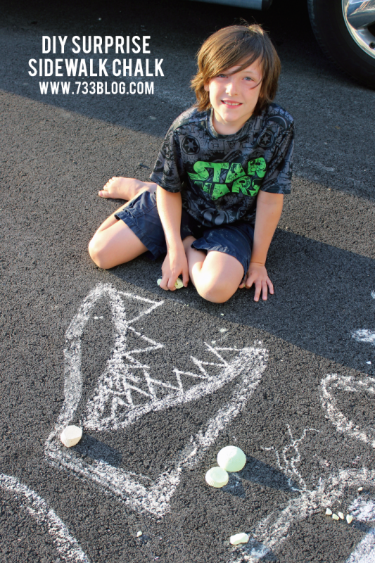 Surprise Inside DIY Sidewalk Chalk - Inspiration Made Simple