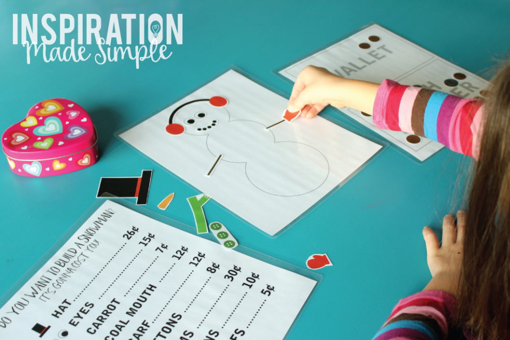Build a Snowman Money Math Game - Inspiration Made Simple