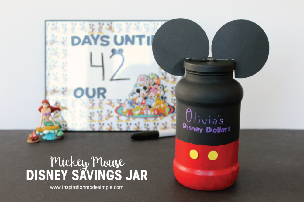 Mickey Mouse Disney Savings Jar - Inspiration Made Simple