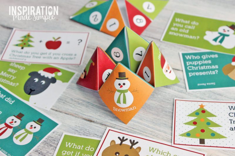 Printable Christmas Cootie Catcher - Inspiration Made Simple