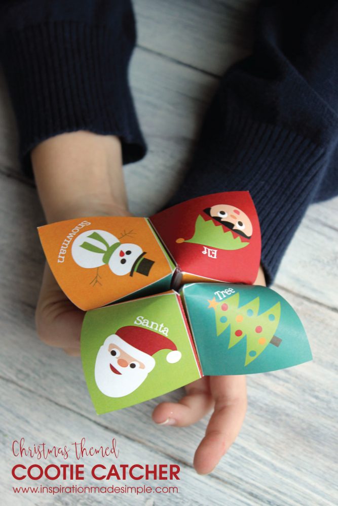 Printable Christmas Cootie Catcher - Inspiration Made Simple