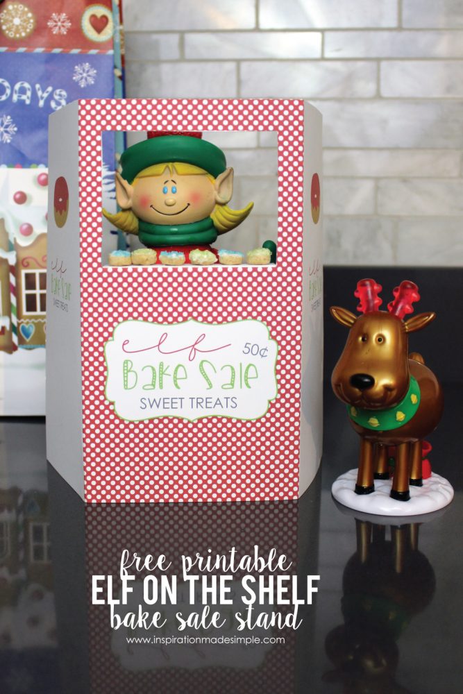 Printable Elf Bake Sale Stand - Inspiration Made Simple