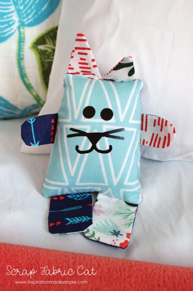 DIY Scrap Fabric Cat - Inspiration Made Simple