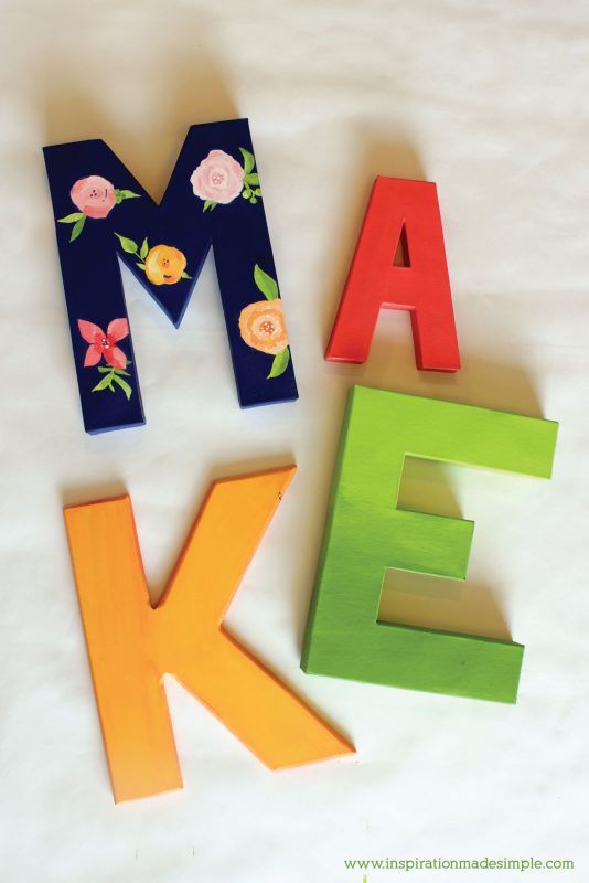 DIY Floral Word Art - Inspiration Made Simple