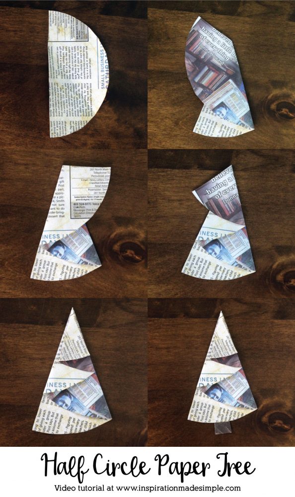 Half Circle Paper Trees - Inspiration Made Simple