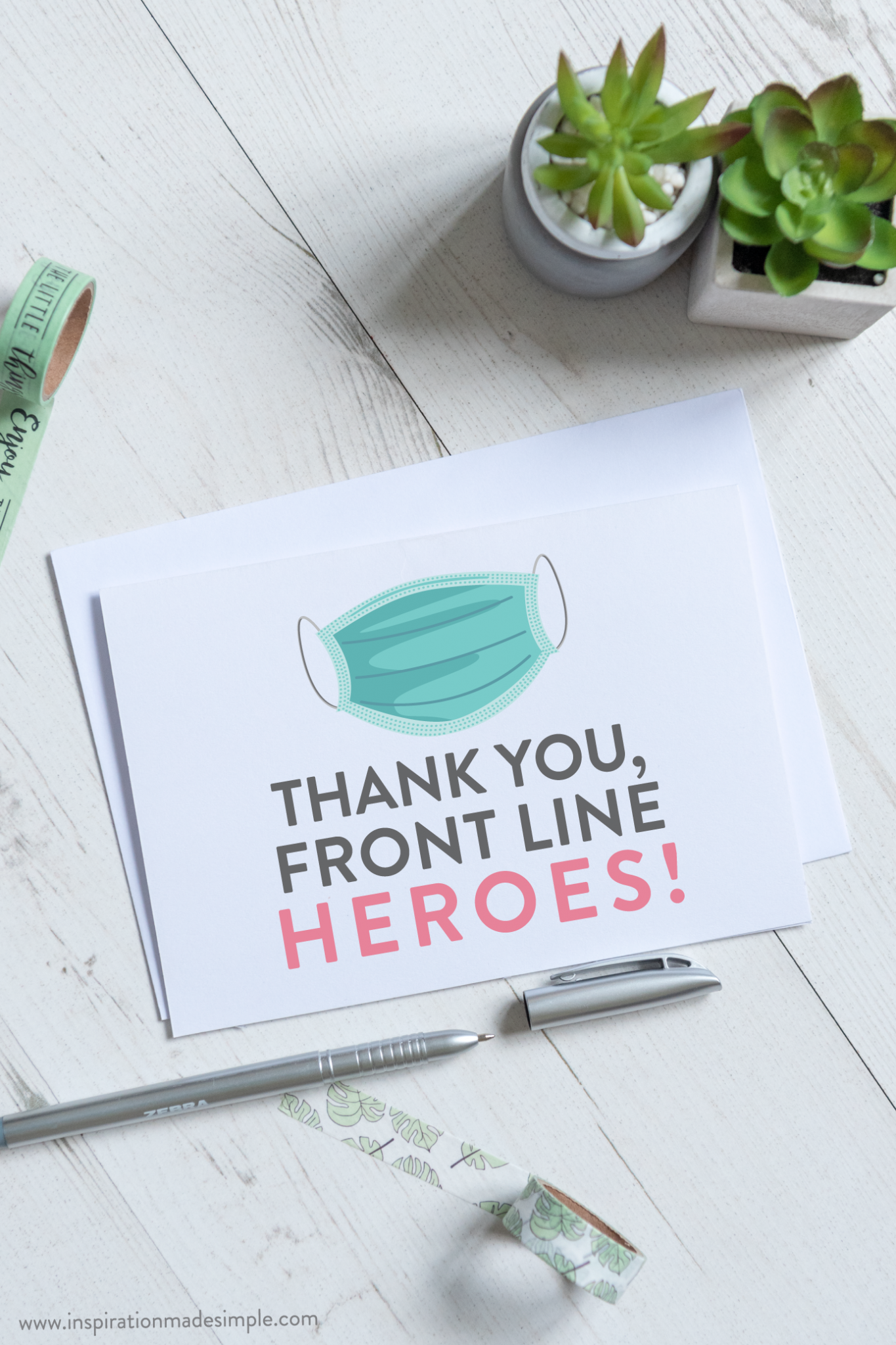 Essential Workers Thank you Postcards - Inspiration Made Simple