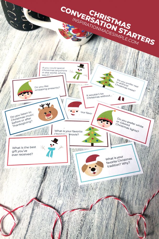 Printable Christmas Conversation Topics - Inspiration Made Simple